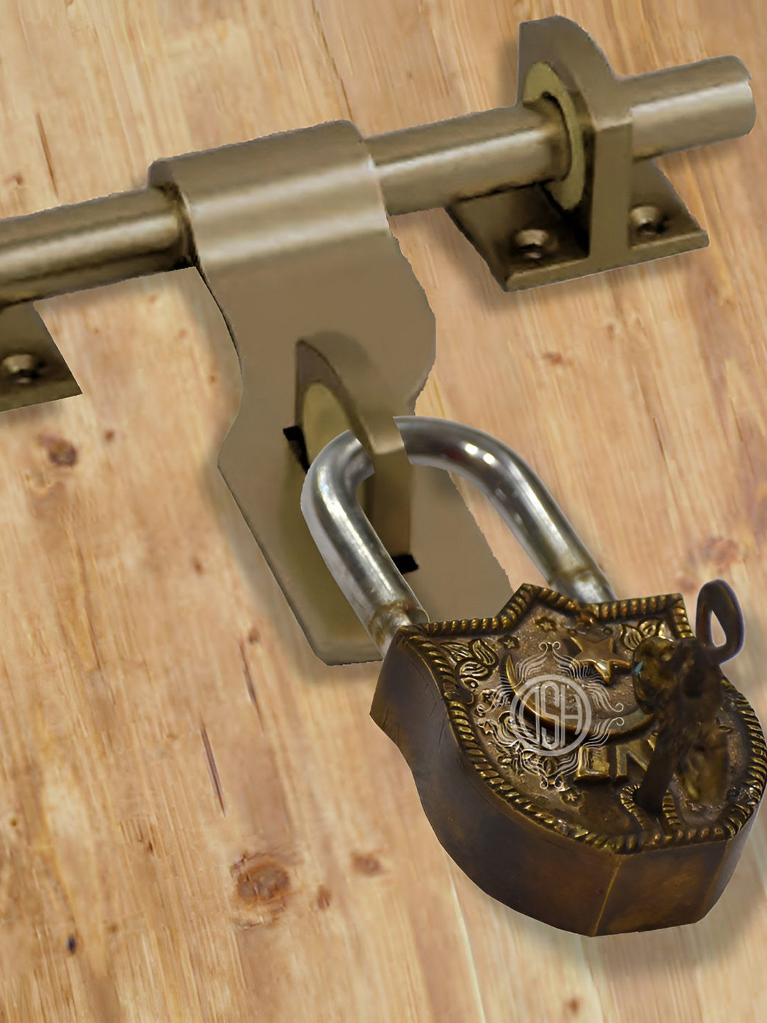 Buy DSH Crafting Your Curiosity GoldToned Moon Star Door Lock - Door ...