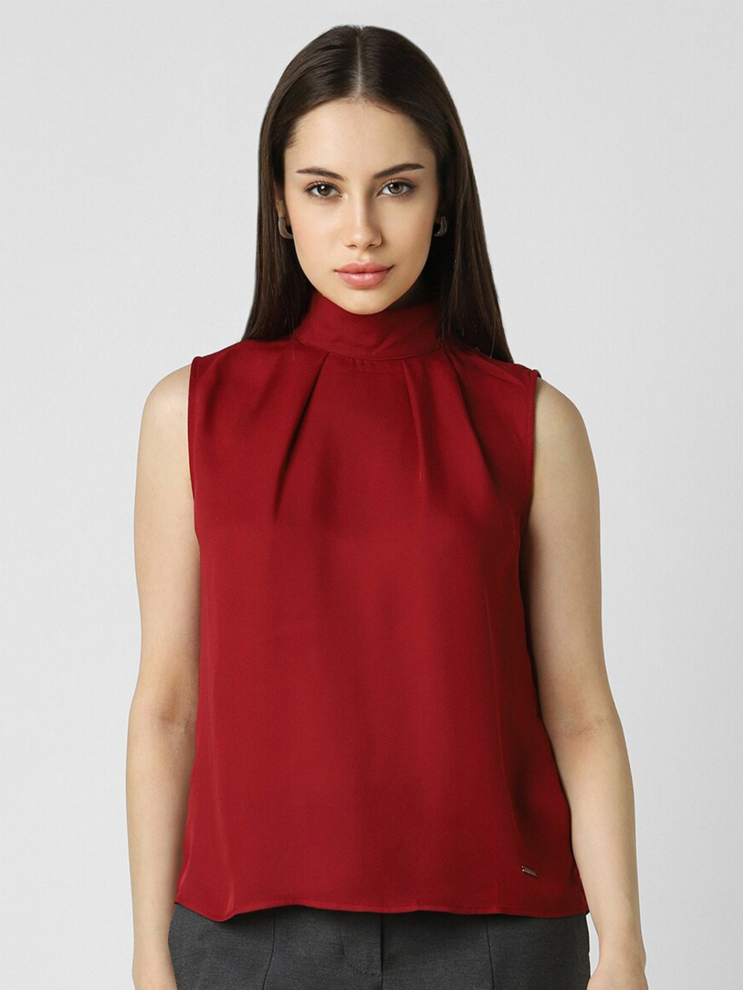 Buy Van Heusen Woman Sleeveless High Neck Top - Tops for Women 29407900 | Myntra