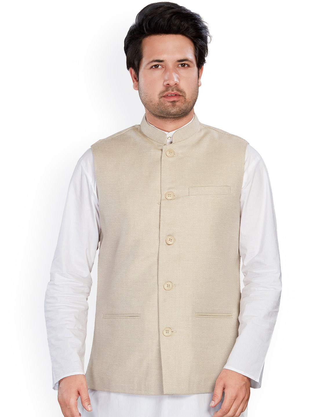 Buy Authentics Mandarin Collar Nehru Jacket - Nehru Jackets for Men ...