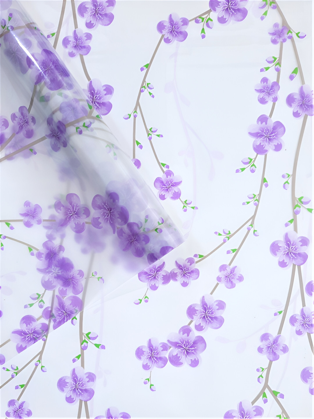 Buy Jaamso Royals White & Blue Printed Self Adhesive Window Frosting ...