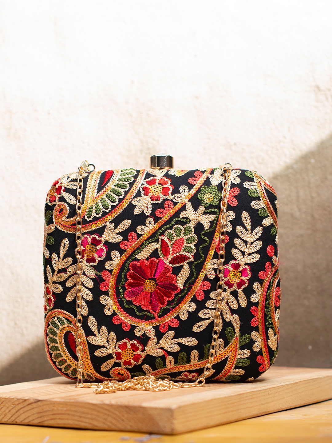 Buy Artklim Embroidered Box Clutch Clutches For Women 29416848 Myntra