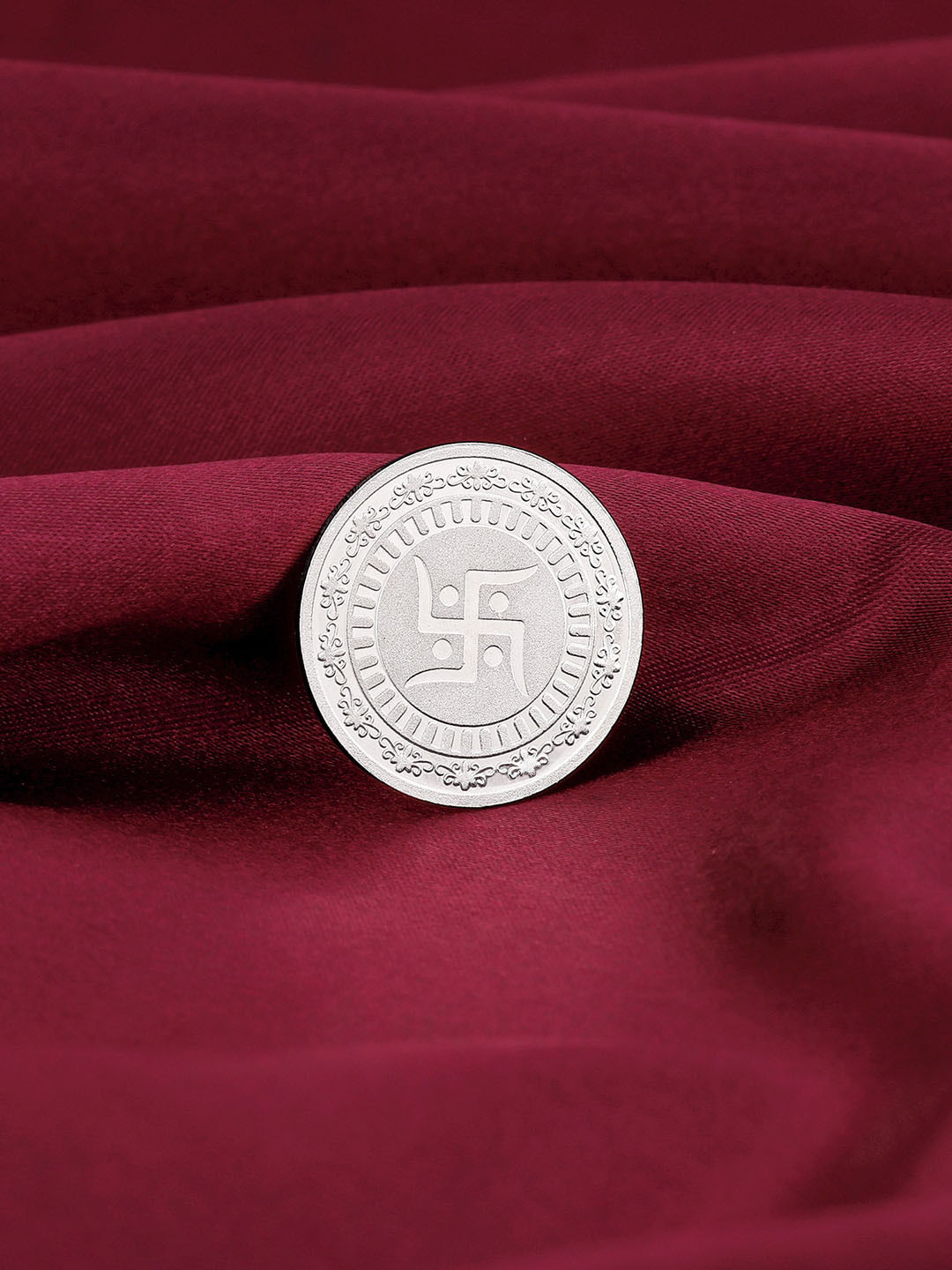 Buy GIVA Swastik 925 Silver Coin 5 Gm - Silver Coins for Unisex ...