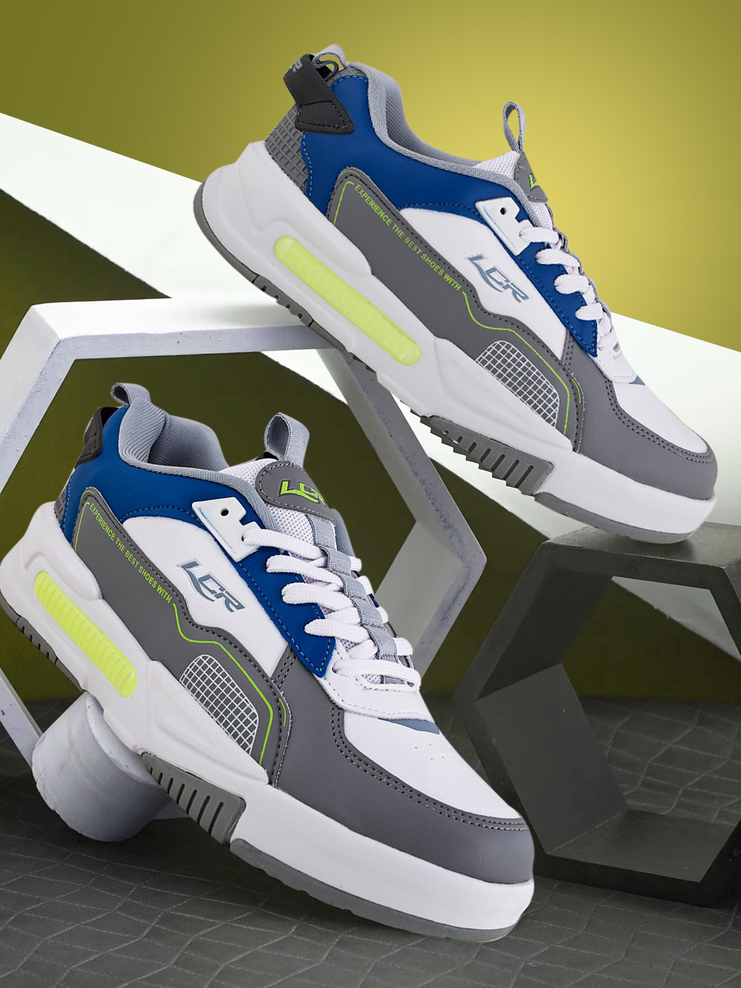 Buy Lancer Men Round Toe Memory Foam Sneakers - Casual Shoes for Men ...