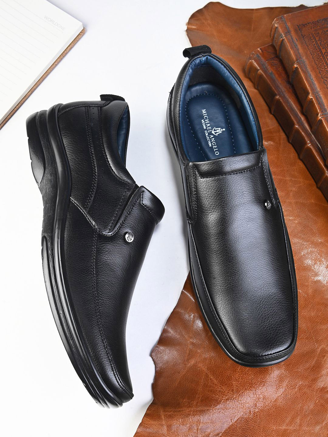Buy MICHAEL ANGELO Men Formal Slip On Shoes - Formal Shoes for Men ...