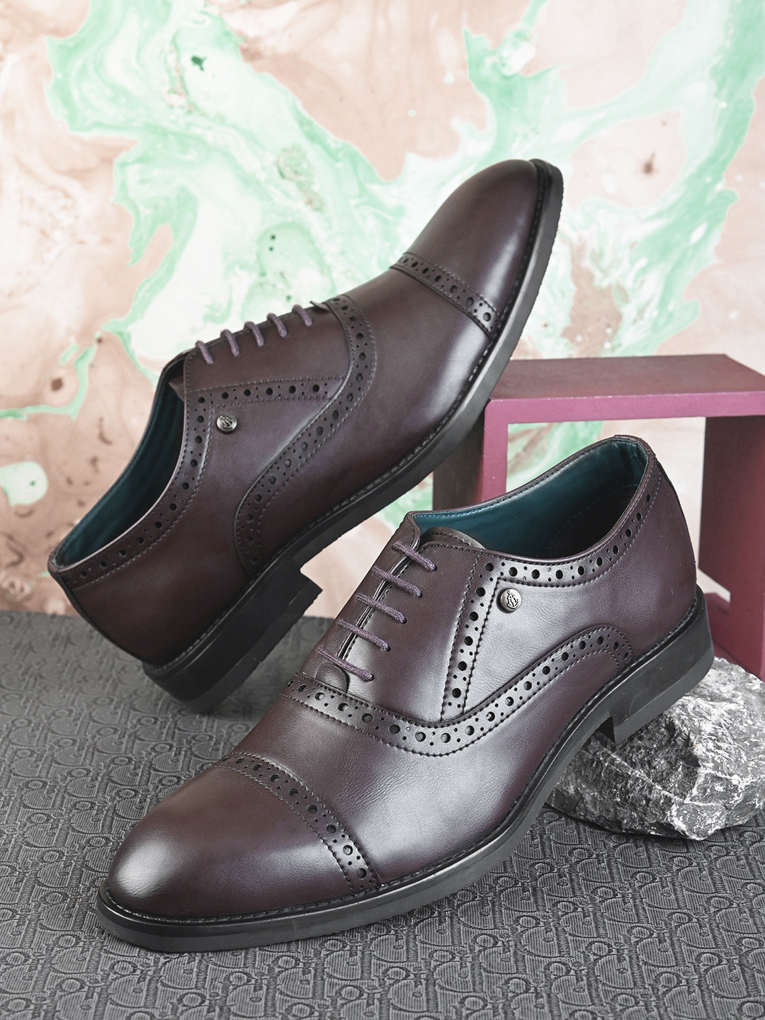 Buy MICHAEL ANGELO Men Leather Formal Brogues - Formal Shoes for Men ...