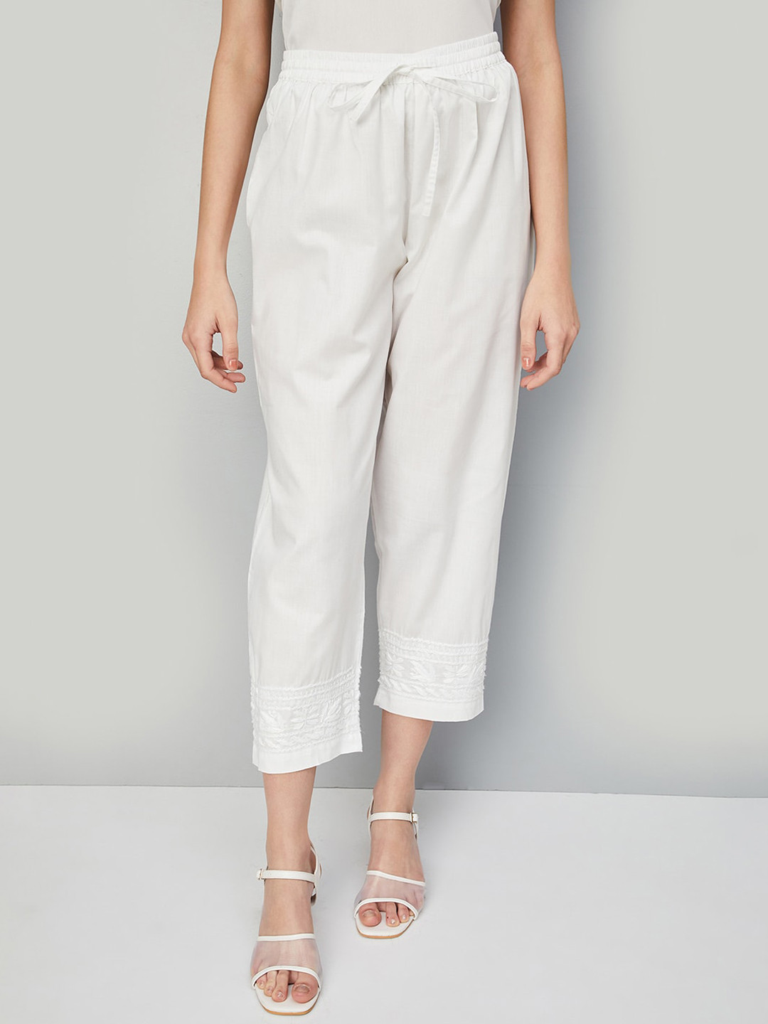 Buy Max Women Floral Embroidered Trouser - Trousers for Women 29431040 ...