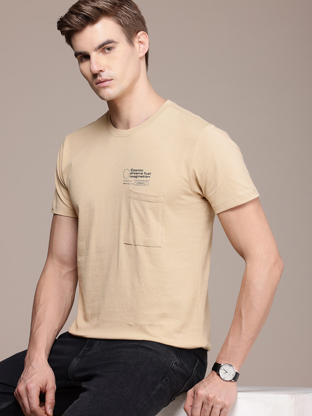 Buy French Connection Pure Cotton Pockets T Shirt - Tshirts for Men ...