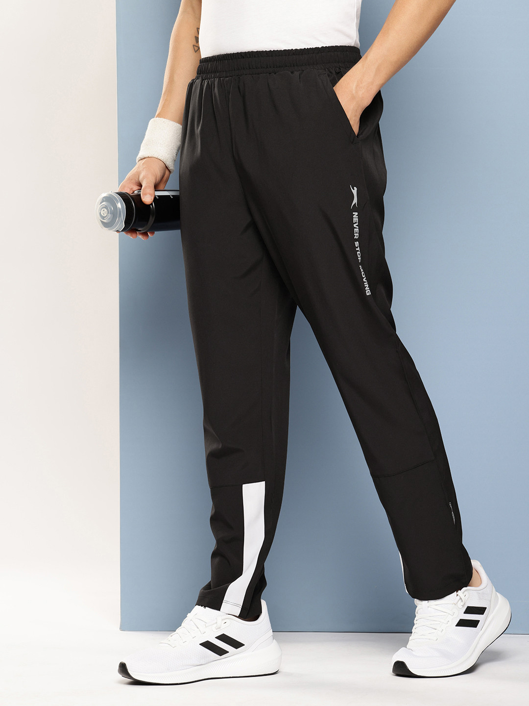 Buy Slazenger Men Typography Printed Ultra Dry Training Track Pants ...