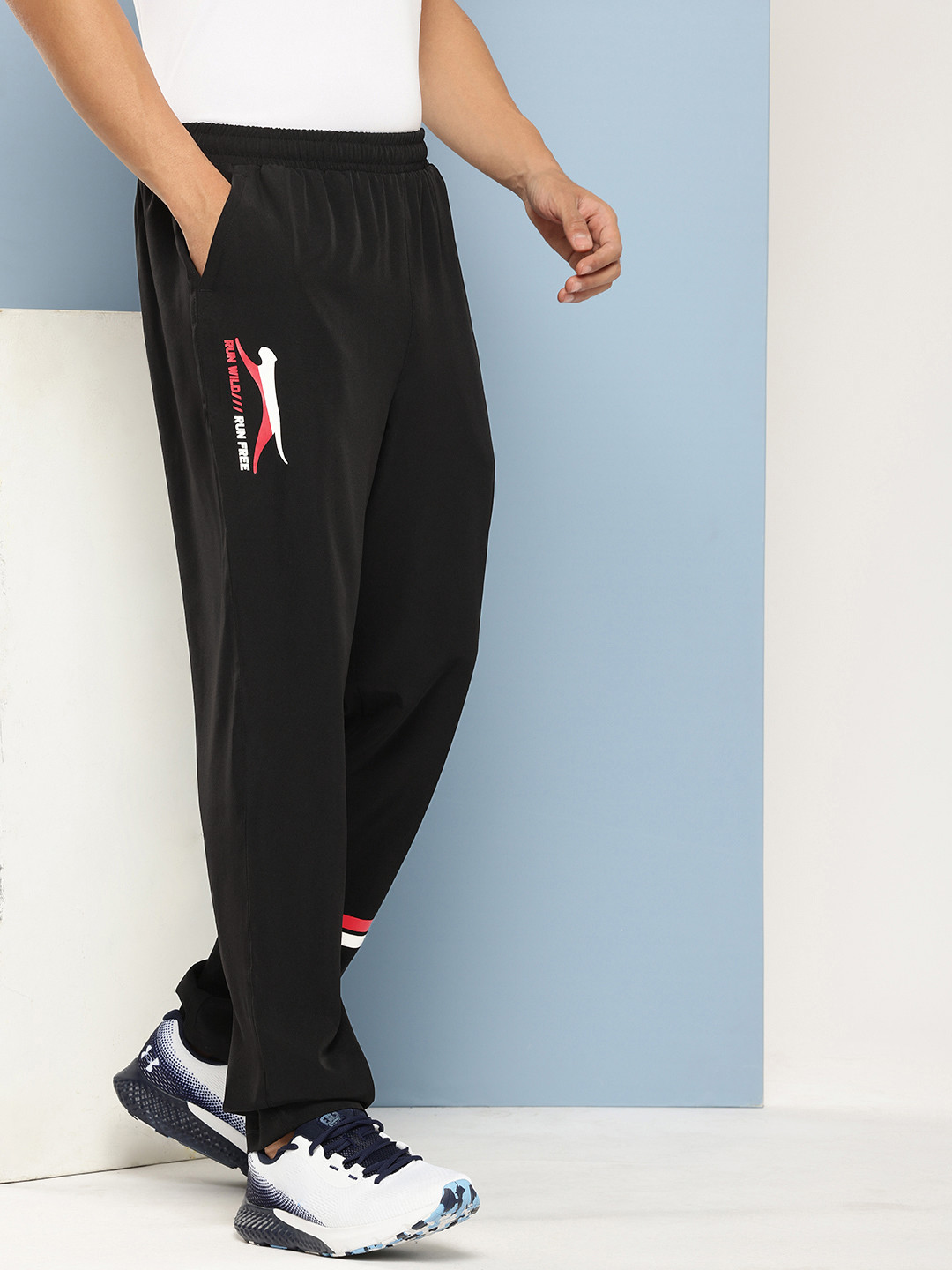 Buy Slazenger Men Regular Fit Ultra Dry Running Track Pants - Track ...