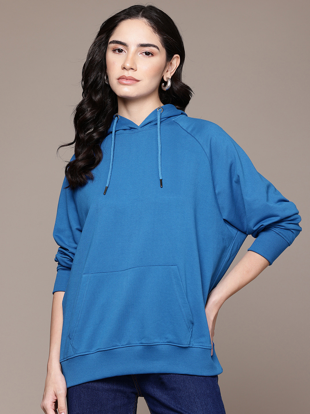 Buy The Roadster Lifestyle Co. Hooded Longline Sweatshirt - Sweatshirts ...