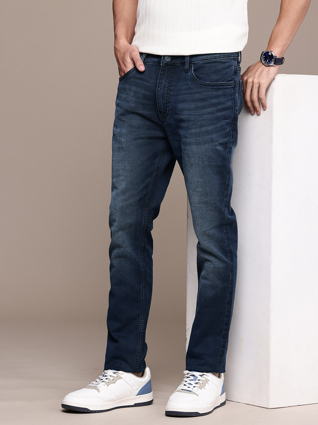 Buy French Connection Men Slim Fit Light Fade Stretchable Jeans - Jeans ...
