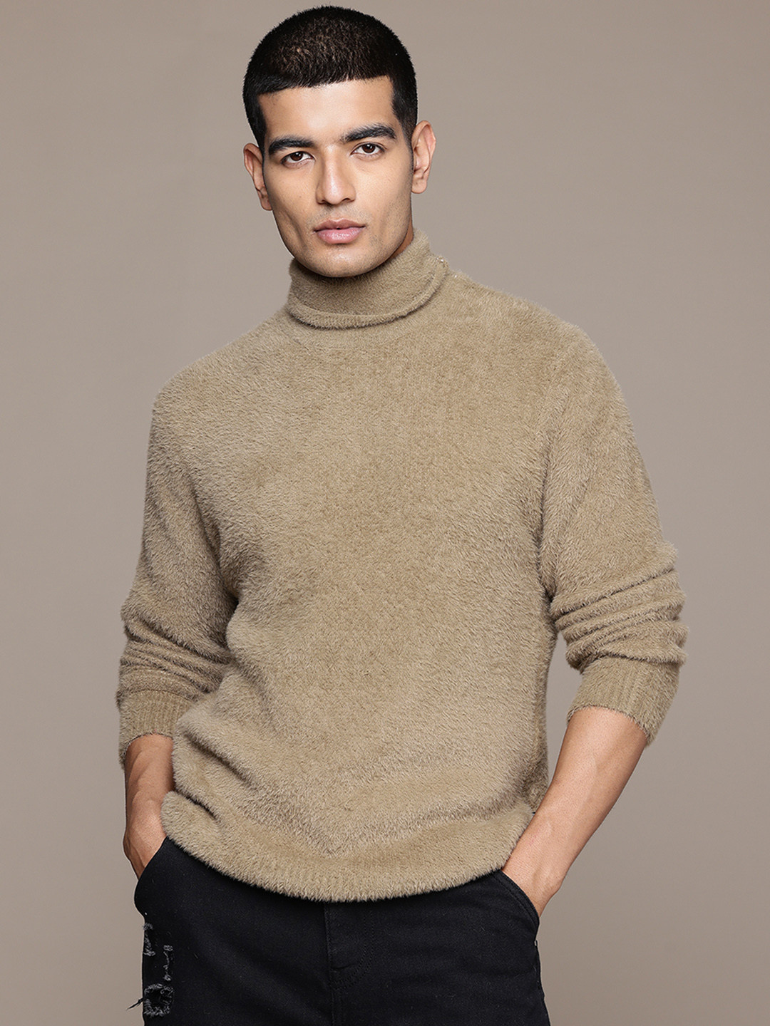 Buy The Roadster Lifestyle Co. Pullover With Fuzzy Detail - Sweaters ...