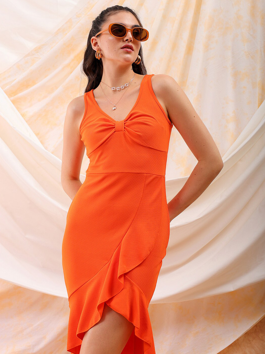 Buy Freehand By The Indian Garage Co Sleeveless Maxi Wrap Dress ...