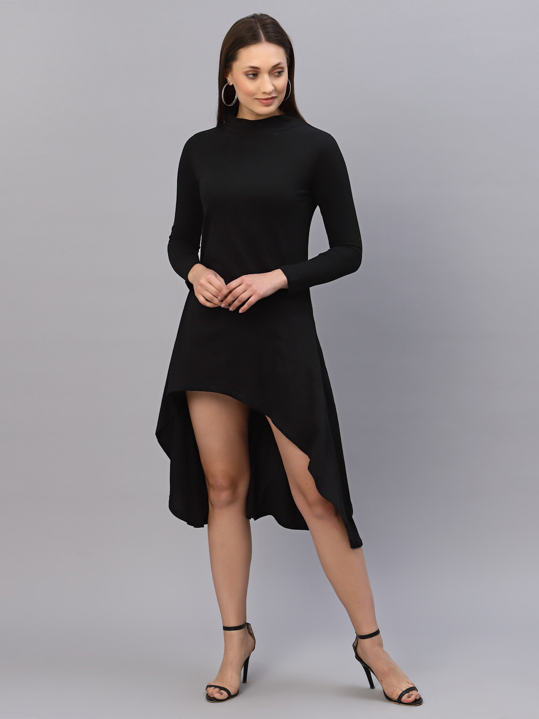 Buy Rigo Women Black A Line Midi Dress - Dresses for Women 29441814 ...