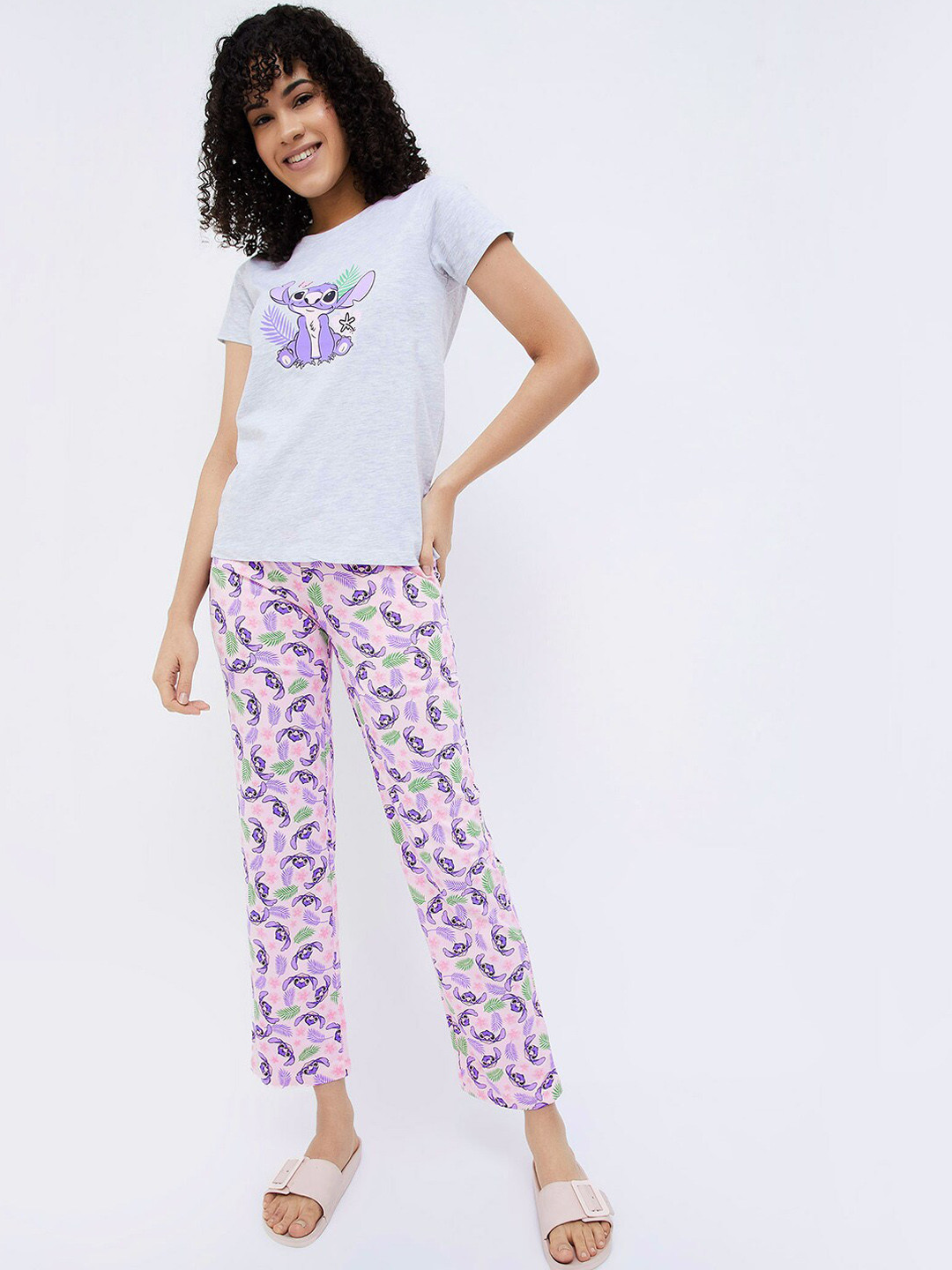 Buy Ginger By Lifestyle Stitch Printed Pure Cotton Night Suit - Night ...