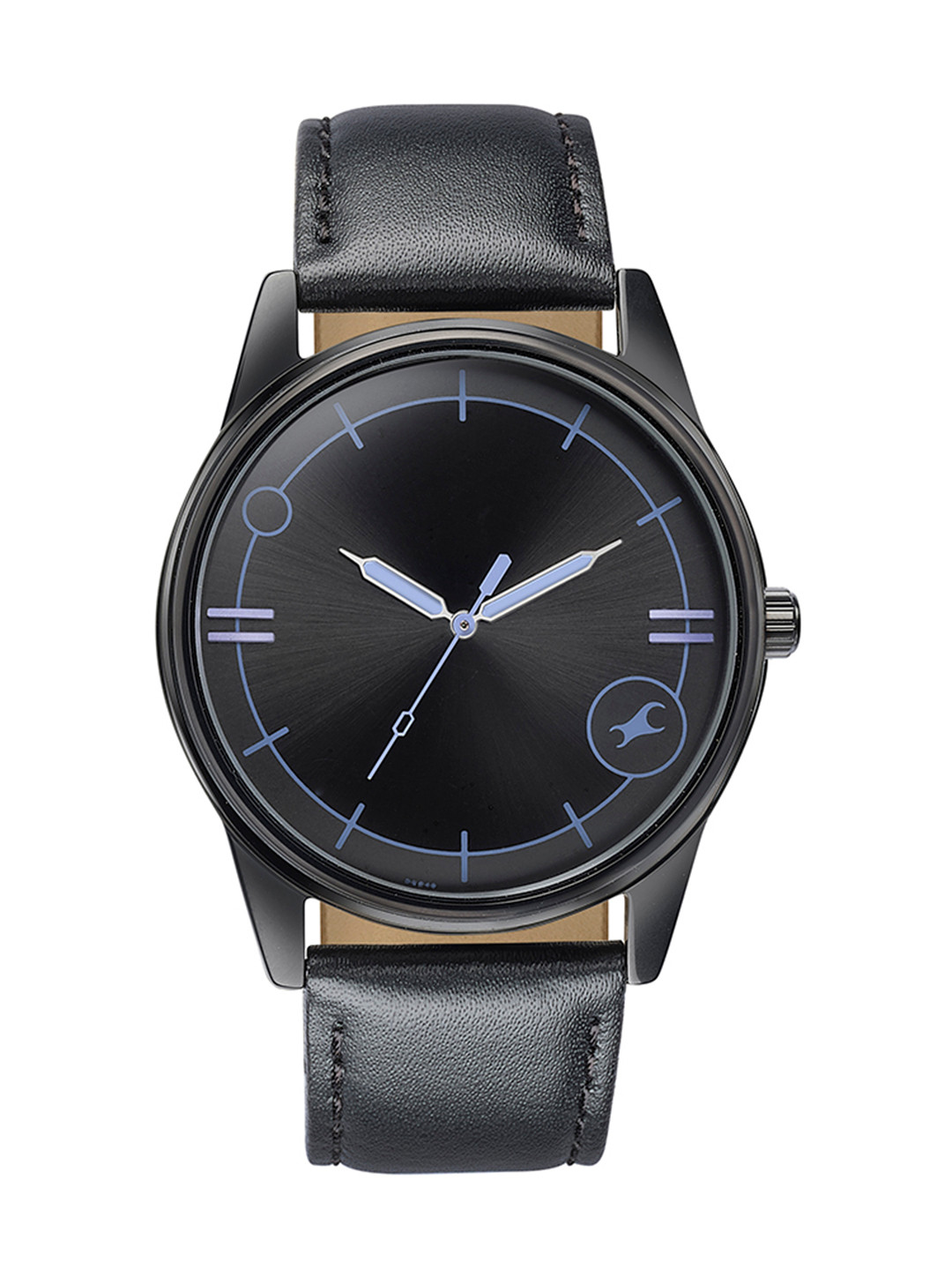 Buy Fastrack Men Grace Leather Analogue Watch 3305NL02 Black - Watches ...