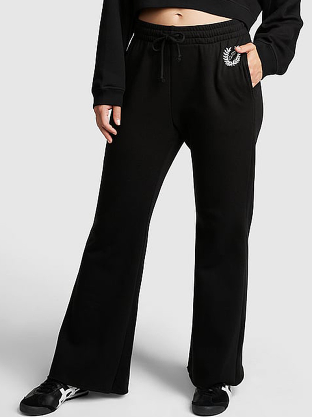 Buy Victoria's Secret PINK Everyday Women Fleece High Rise Flared Track ...
