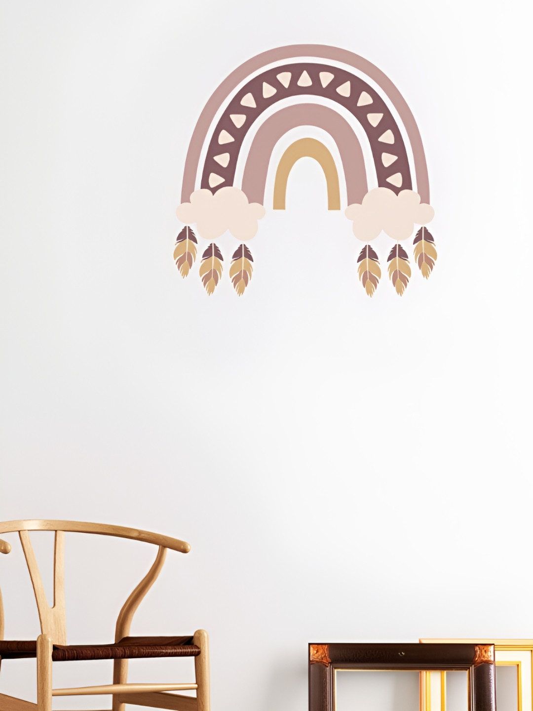 Buy CVANU Pink Printed Self Adhesive Wall Sticker - Decals And Stickers ...