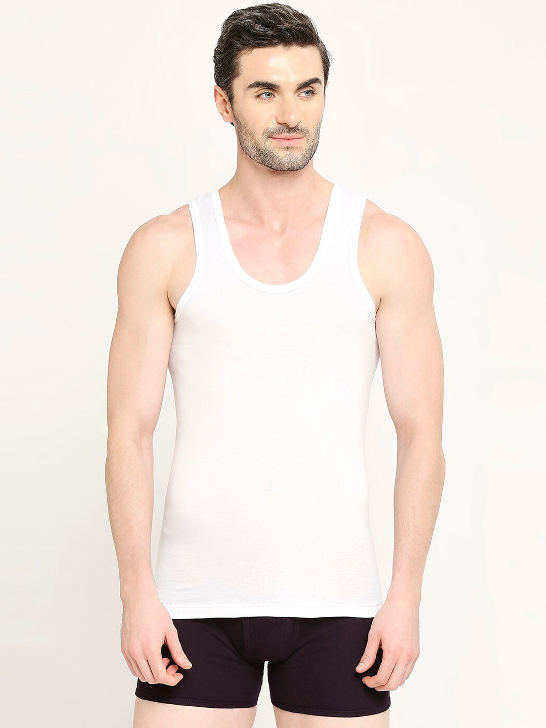 Buy VIP Men Pack Of 2 Pure Cotton Undershirt Vests - Innerwear Vests ...