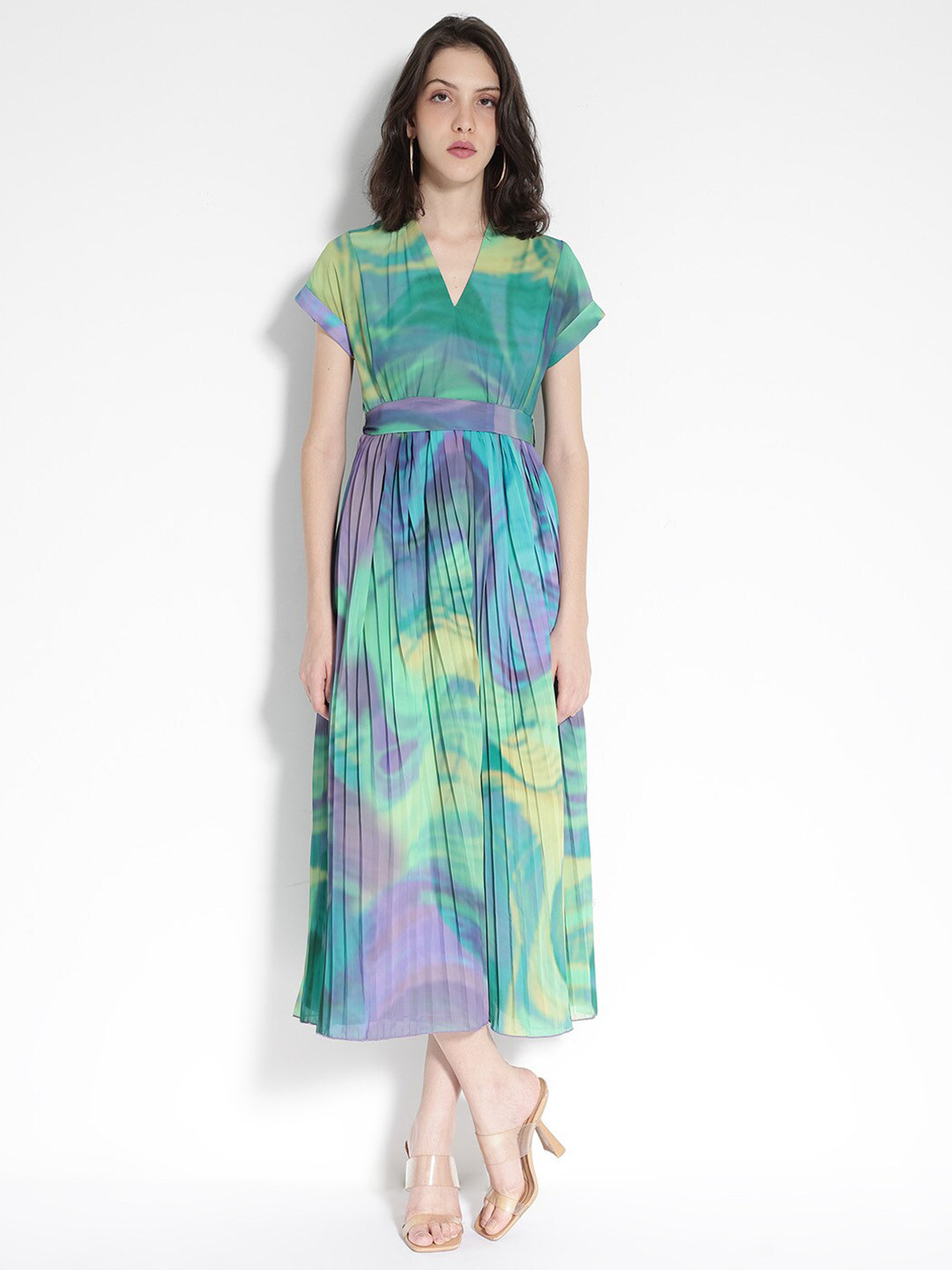 Buy RAREISM V Neck Printed Maxi Dress - Dresses for Women 29474974 | Myntra