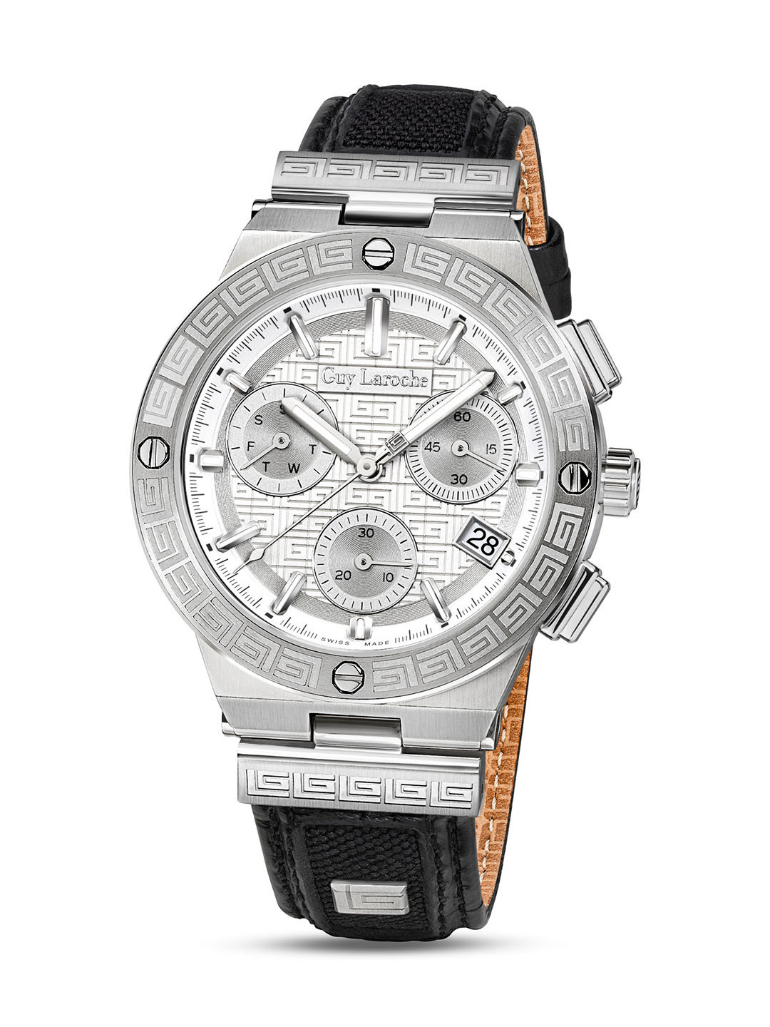 Buy Guy Laroche Men Leather Wrap Around Straps Analogue Swiss Made ...