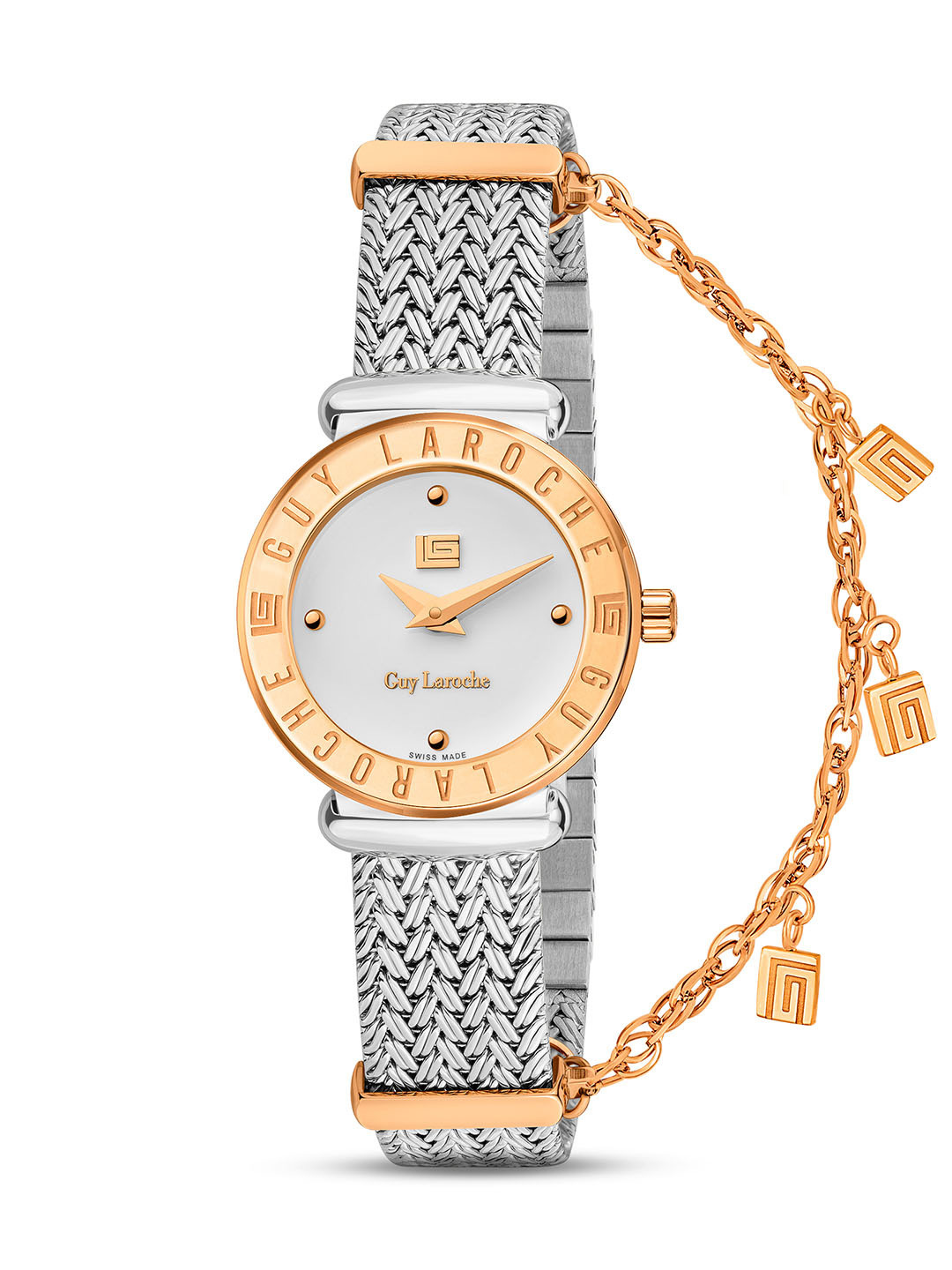 Buy Guy Laroche Women Bracelet Style Straps Analogue Swiss Made Watch ...