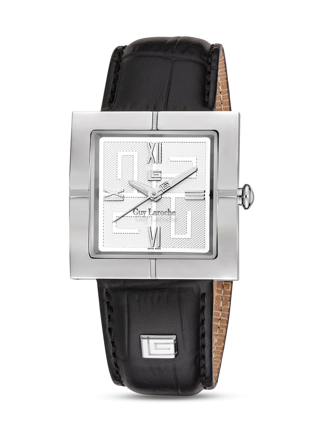 Buy Guy Laroche Men Leather Textured Straps Analogue Swiss Made Watch ...