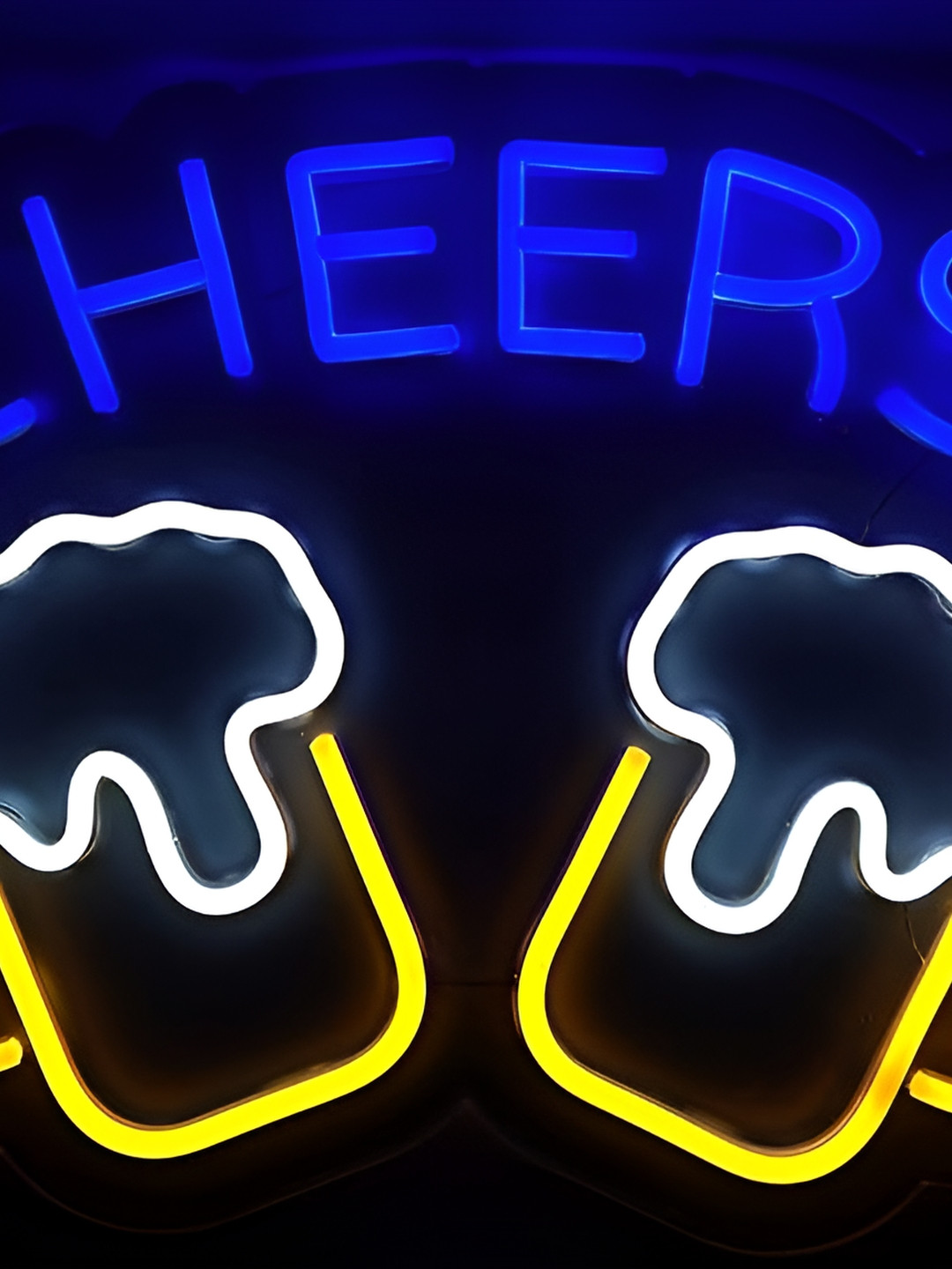 Buy The Party Planet Blue & White Cheers LED Neon Light - String Lights ...