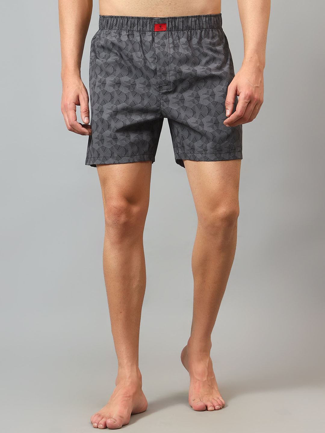 Buy Cantabil Printed Pure Cotton Boxers MBOX00018_GREY - Boxers for Men ...