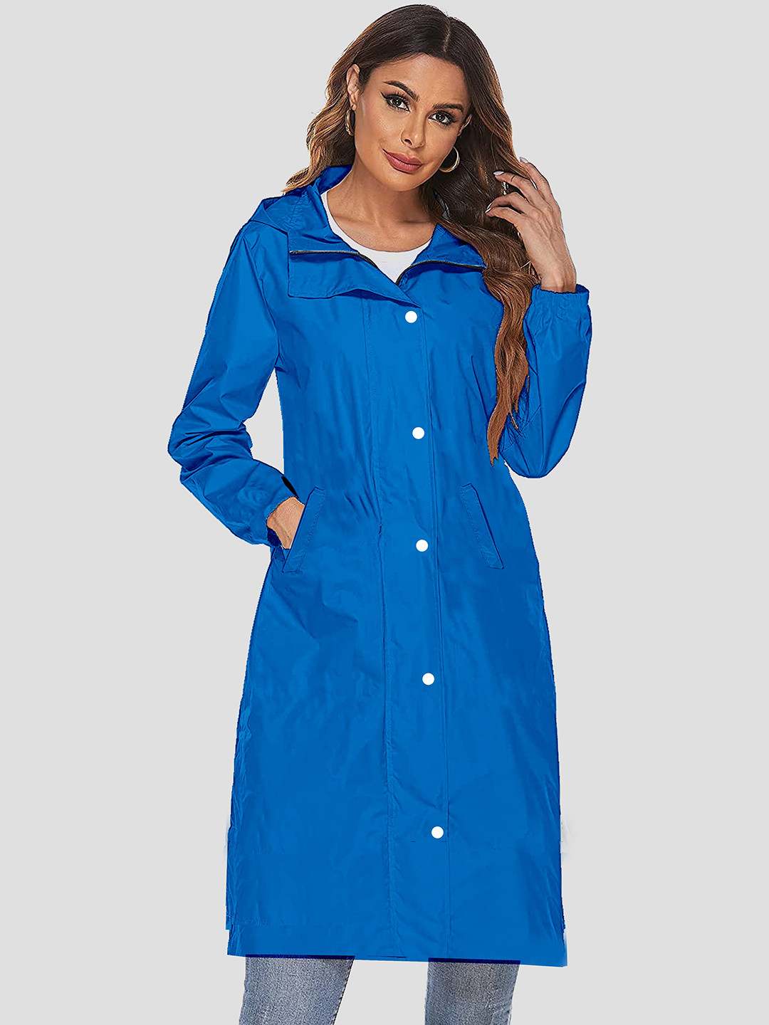 Buy CAMISON Waterproof & Reversible Hooded Rain Jacket - Rain Jacket ...