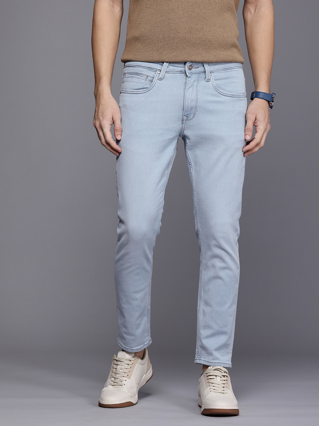 Buy Louis Philippe Jeans Men Smart Skinny Fit Light Fade Stretchable ...