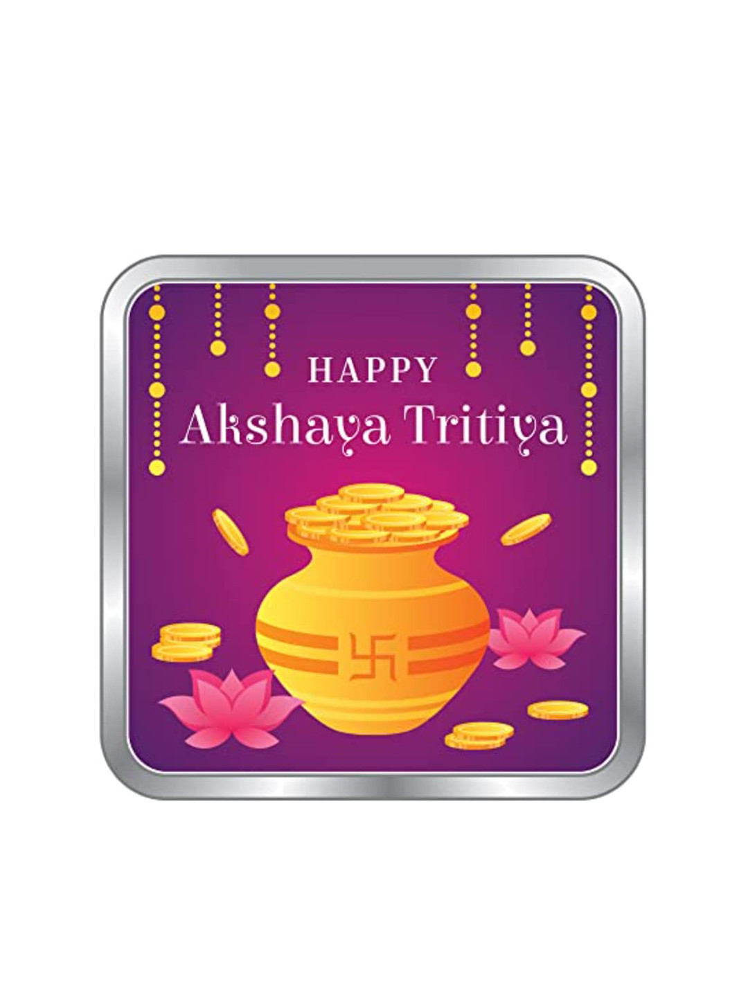 Buy Precious Moments Akshaya Tritiya (999) Pure Silver Coin 20gm ...