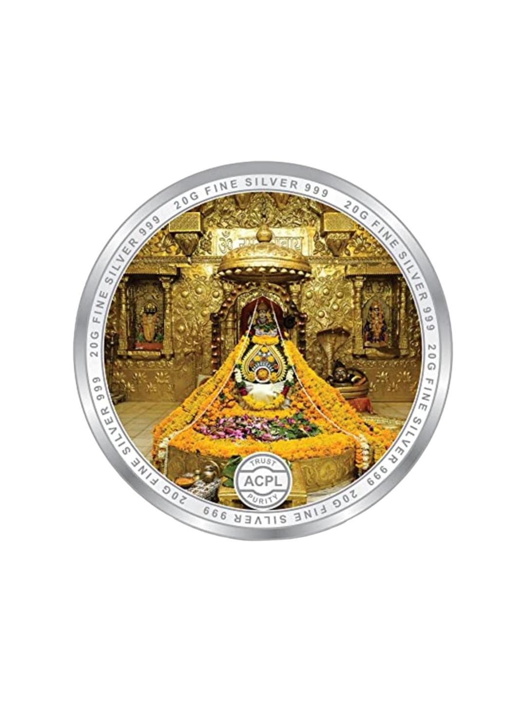 Buy Precious Moments Somnath Templete (999) Pure Silver Coin 20gm ...
