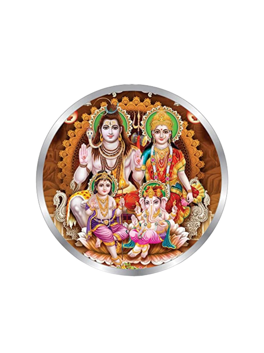 Buy Precious Moments Shiv Pariwar (999) Pure Silver Coin 20gm - Silver ...