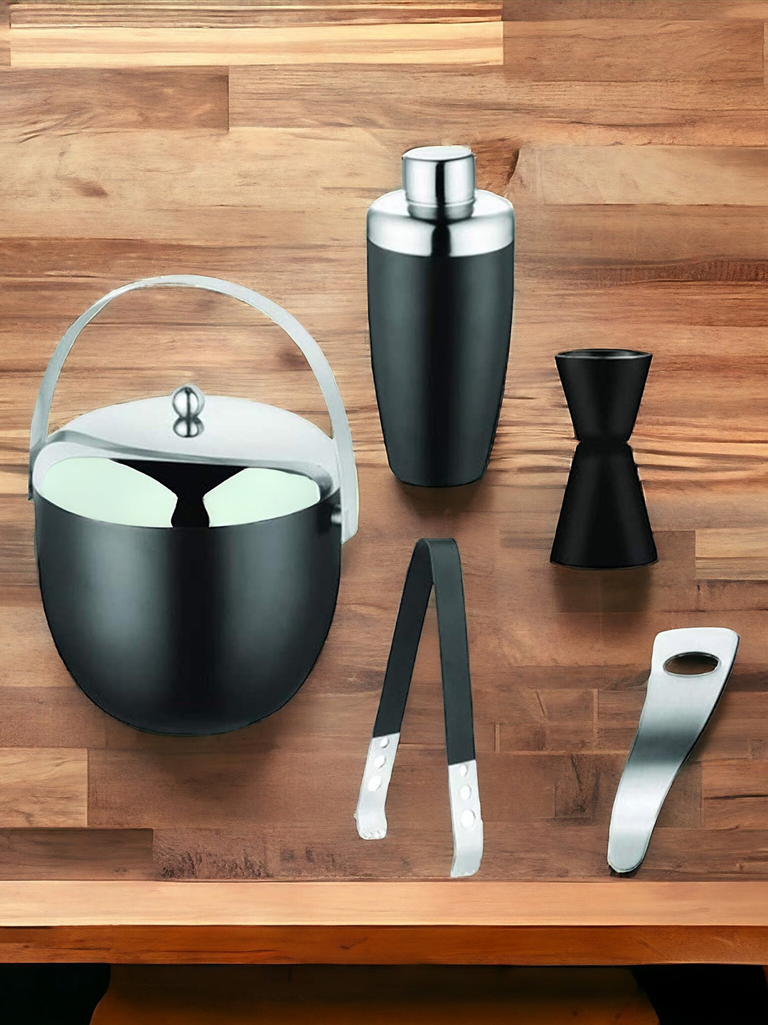 Buy FNS Black 5 Pieces Barware Tool Set - Barware Tool Sets for Unisex ...