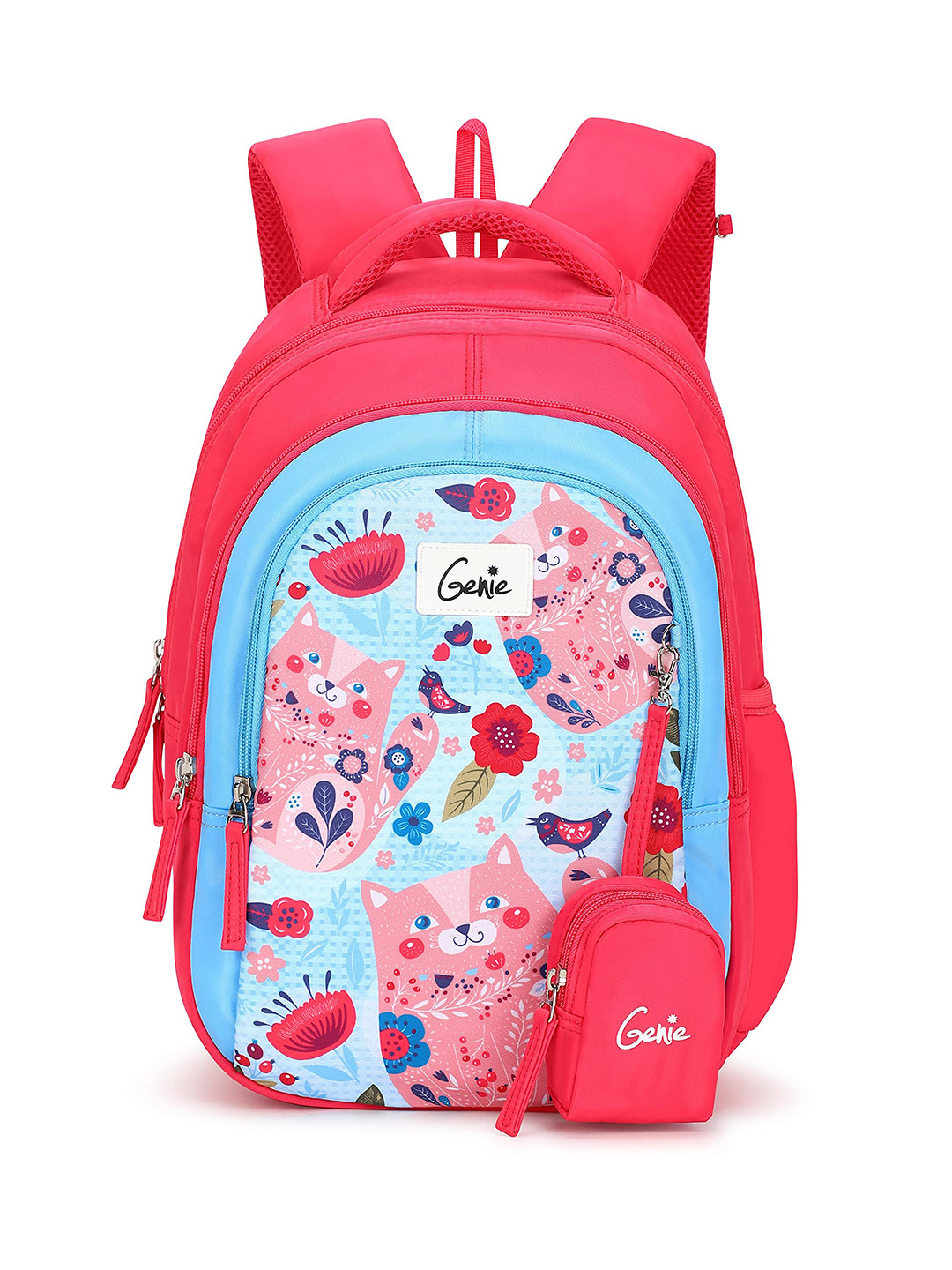 Buy Genie Girls Graphic Printed Backpack Up To 15 Inch - Backpacks for ...