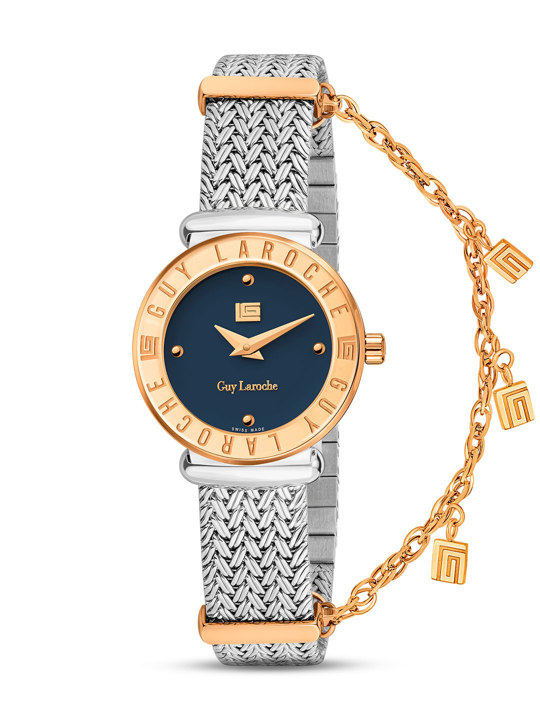 Buy Guy Laroche Women Stainless Steel Straps Analogue Swiss Made Watch ...