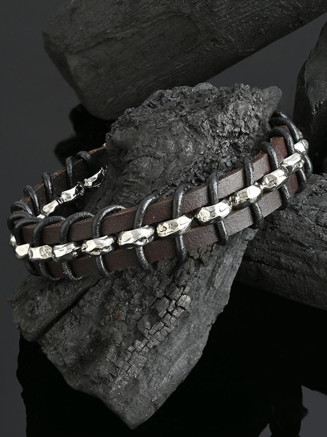 Buy The Bro Code Mens Black Multistrand Bracelet - Bracelet for Men ...