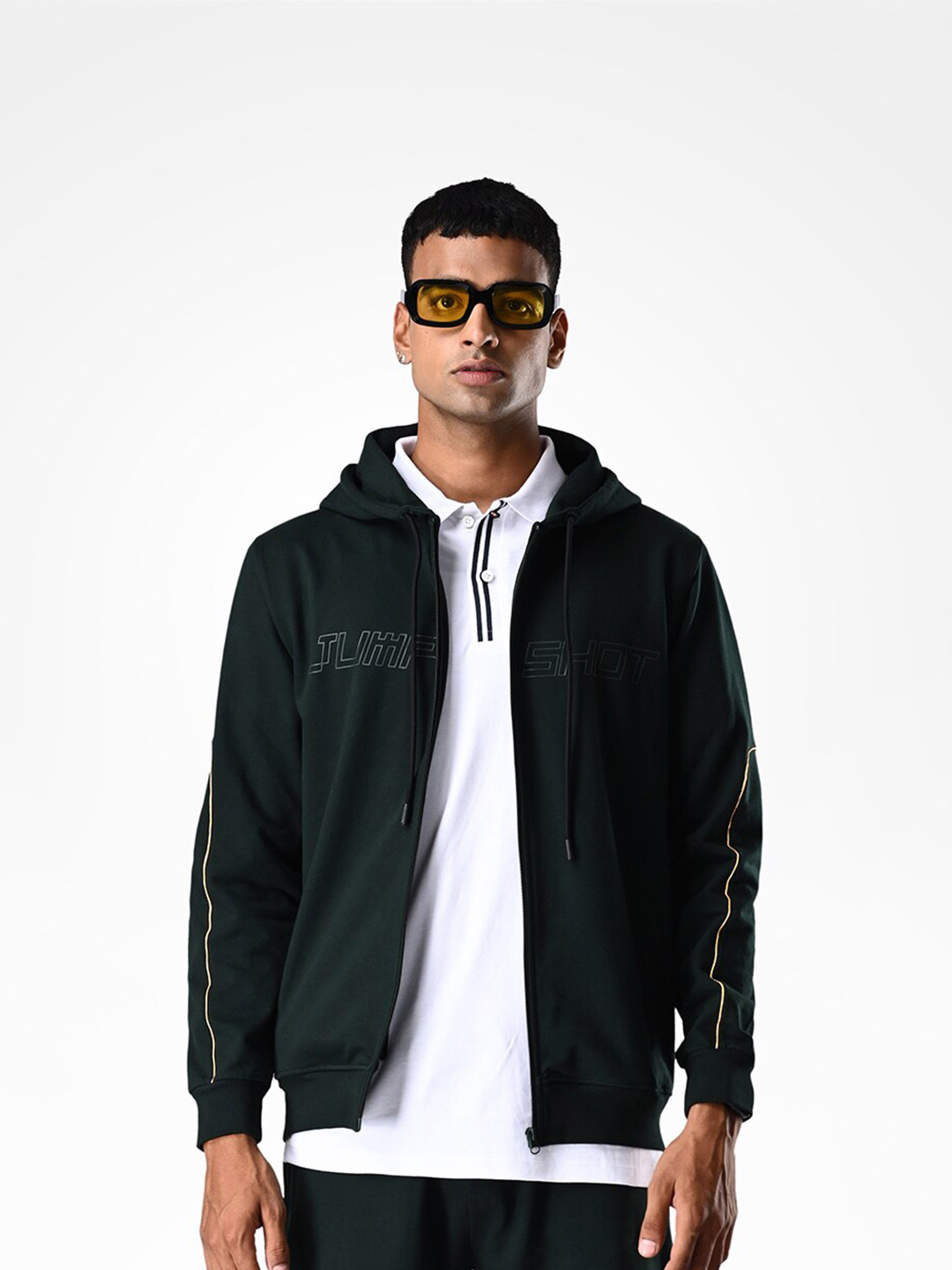 Buy Supa Typography Printed Hooded Bomber Jacket - Jackets for Men ...