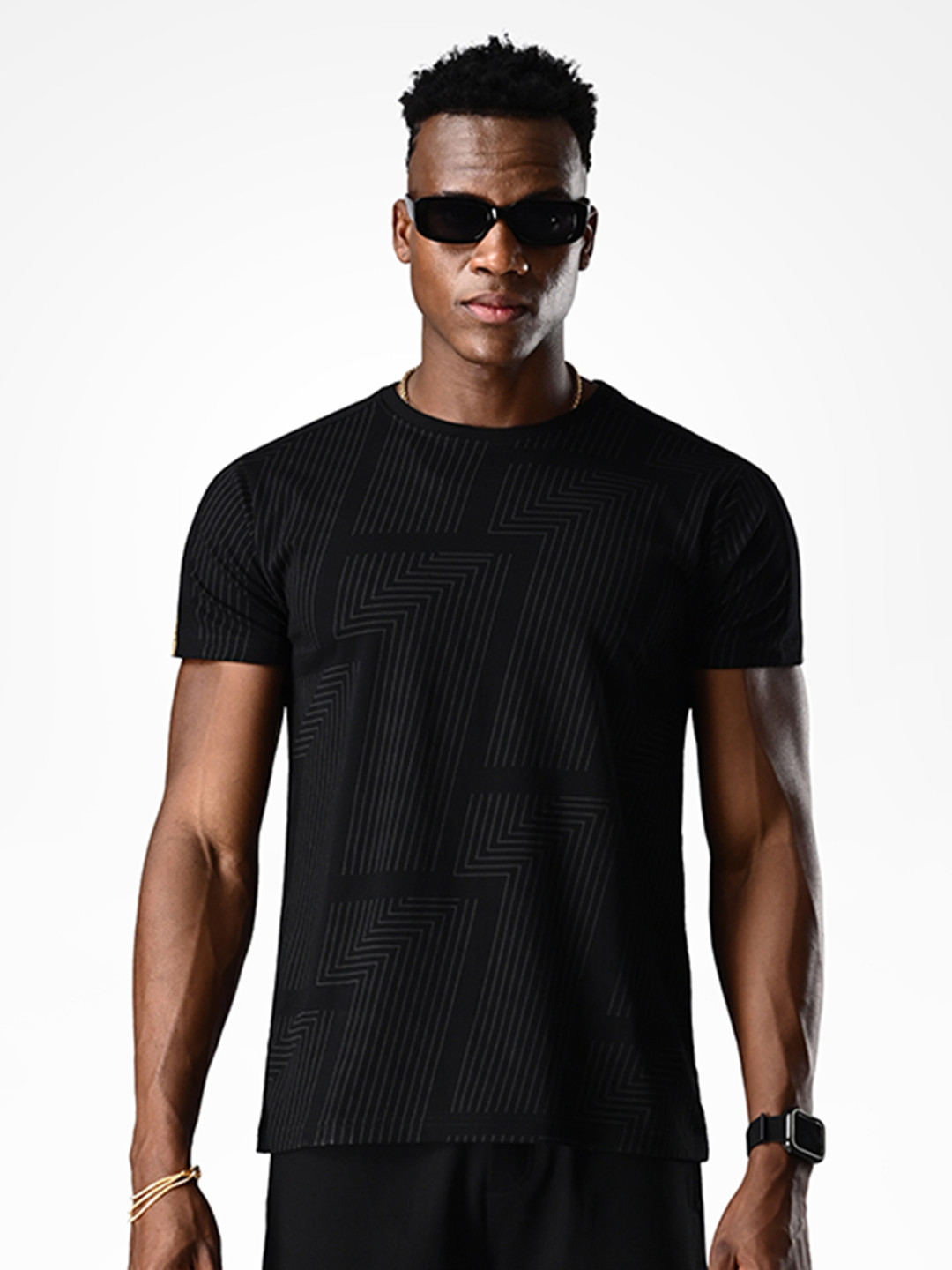 Buy Supa Geometric Printed Cotton T Shirt - Tshirts for Men 29535606 ...