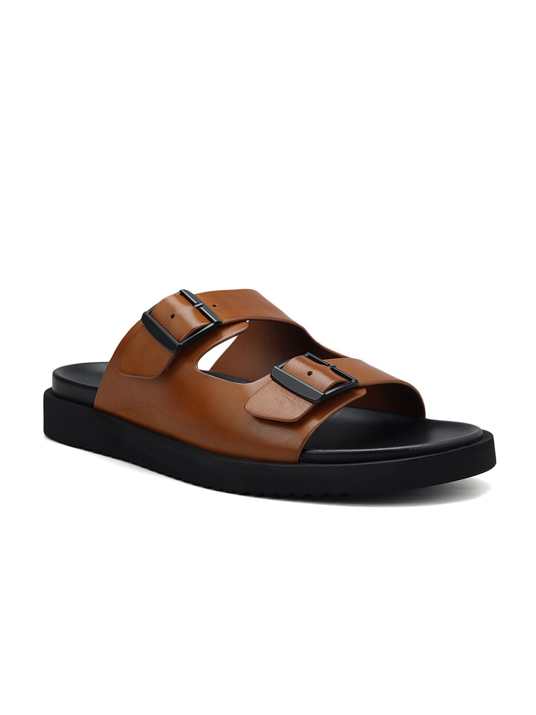 Buy ROSSO BRUNELLO Men Leather Comfort Sandals - Sandals for Men ...