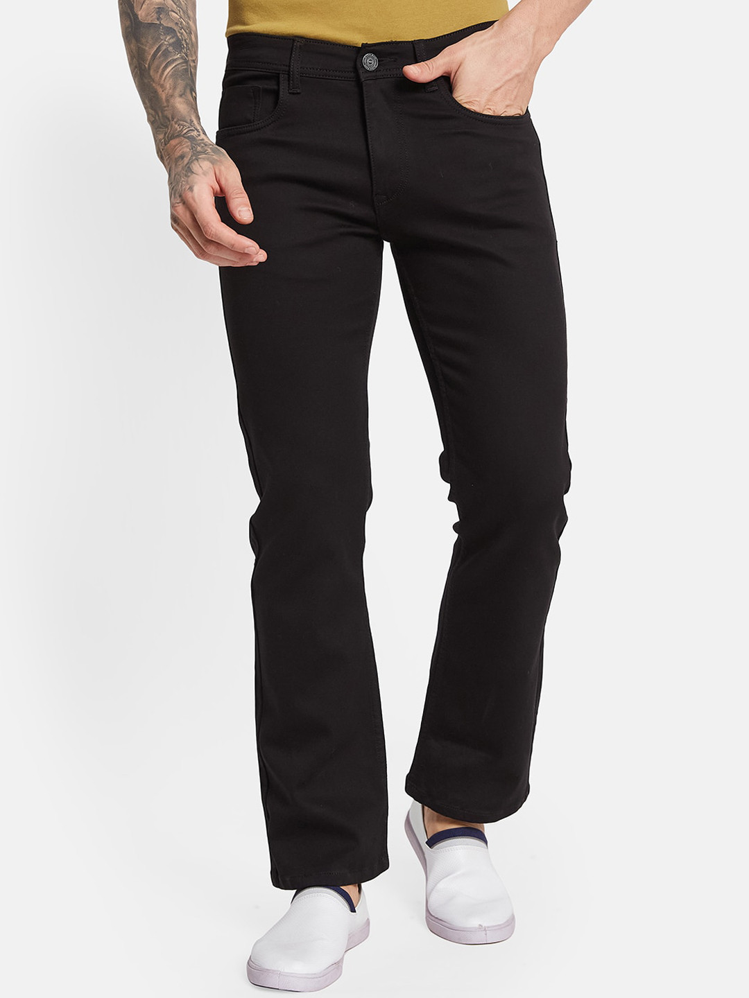 Buy Octave Men Bootcut Clean Look Stretchable Jeans - Jeans for Men ...