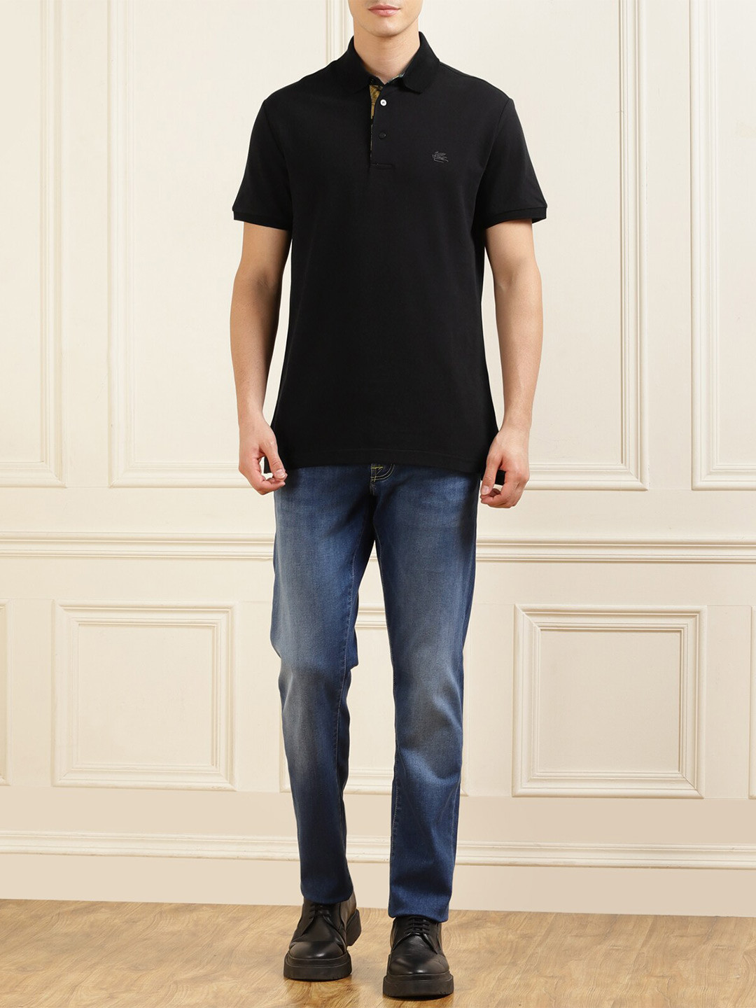 Buy ETRO Men Applique Polo Collar T Shirt - Tshirts for Men 29545884 ...