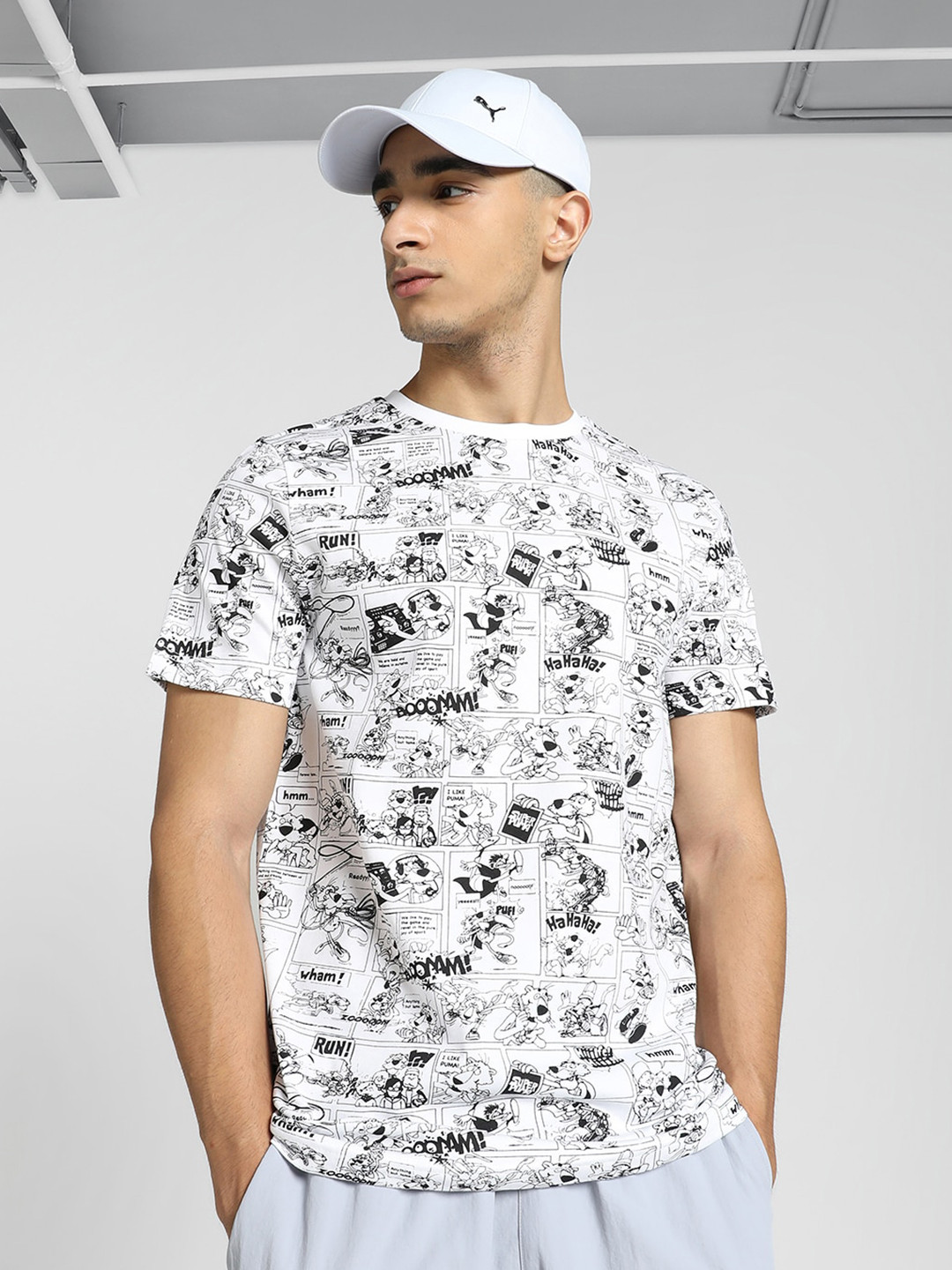Buy Puma Mens Super Printed Cotton Slim Fit T Shirt - Tshirts for Men ...