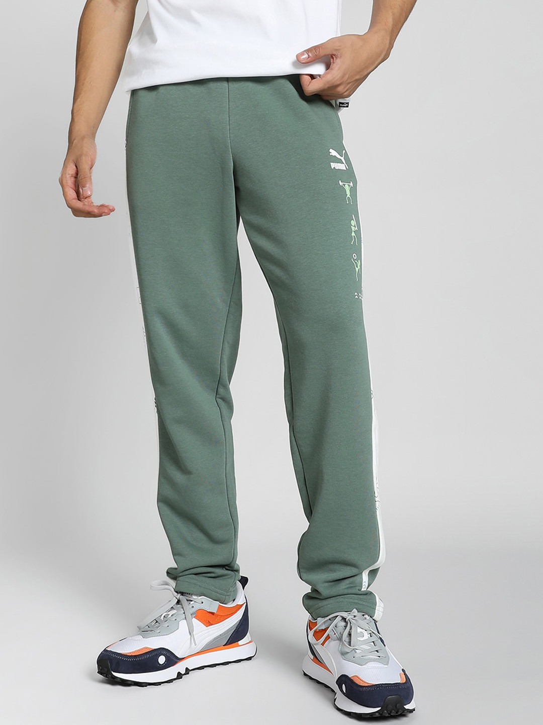 Buy Puma Classics T7 Men Cotton Track Pant - Track Pants for Men ...