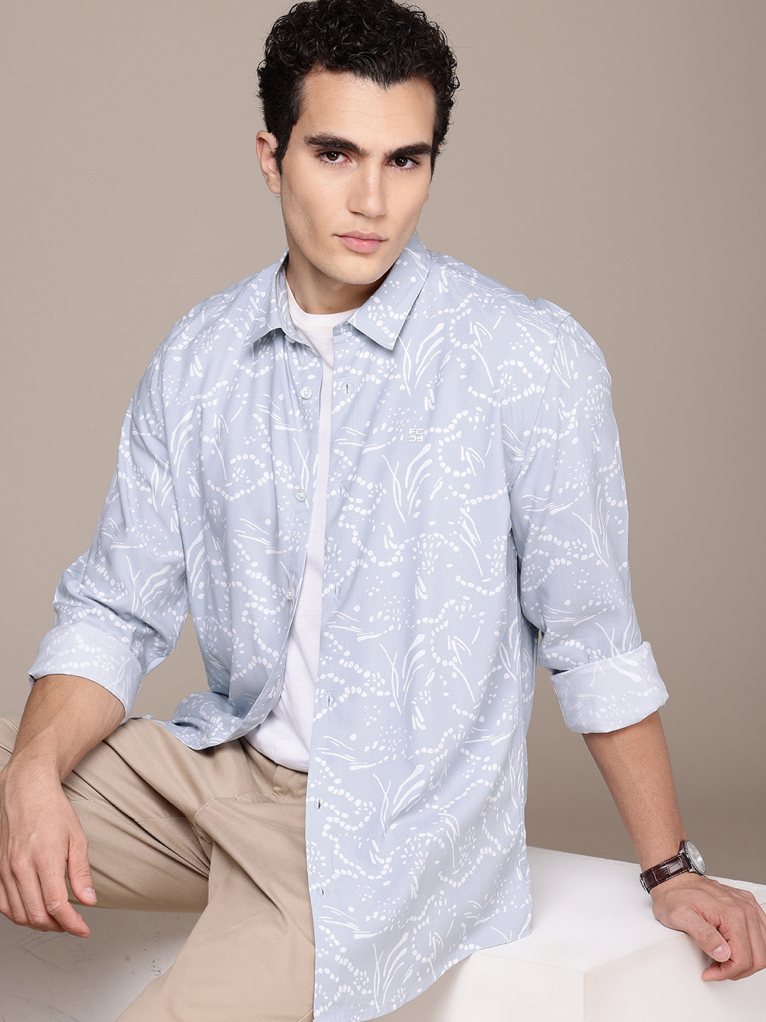 Buy French Connection Abstract Printed Casual Shirt - Shirts for Men ...