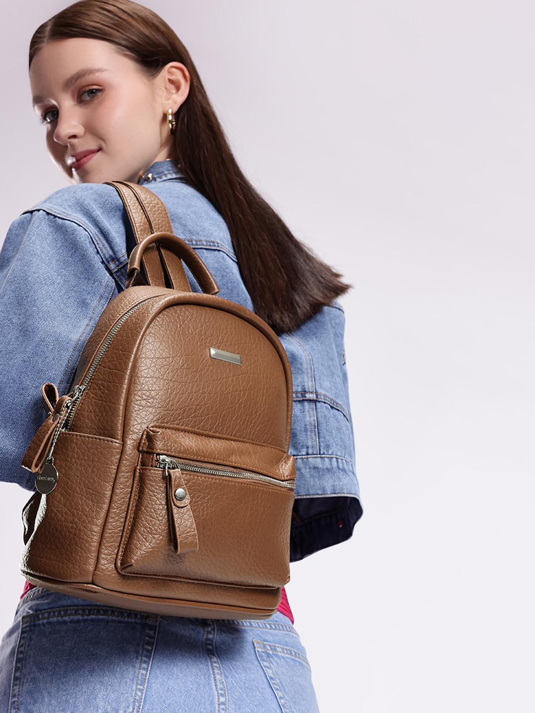 Buy DressBerry Women Textured Backpack - Backpacks for Women 29556346 ...