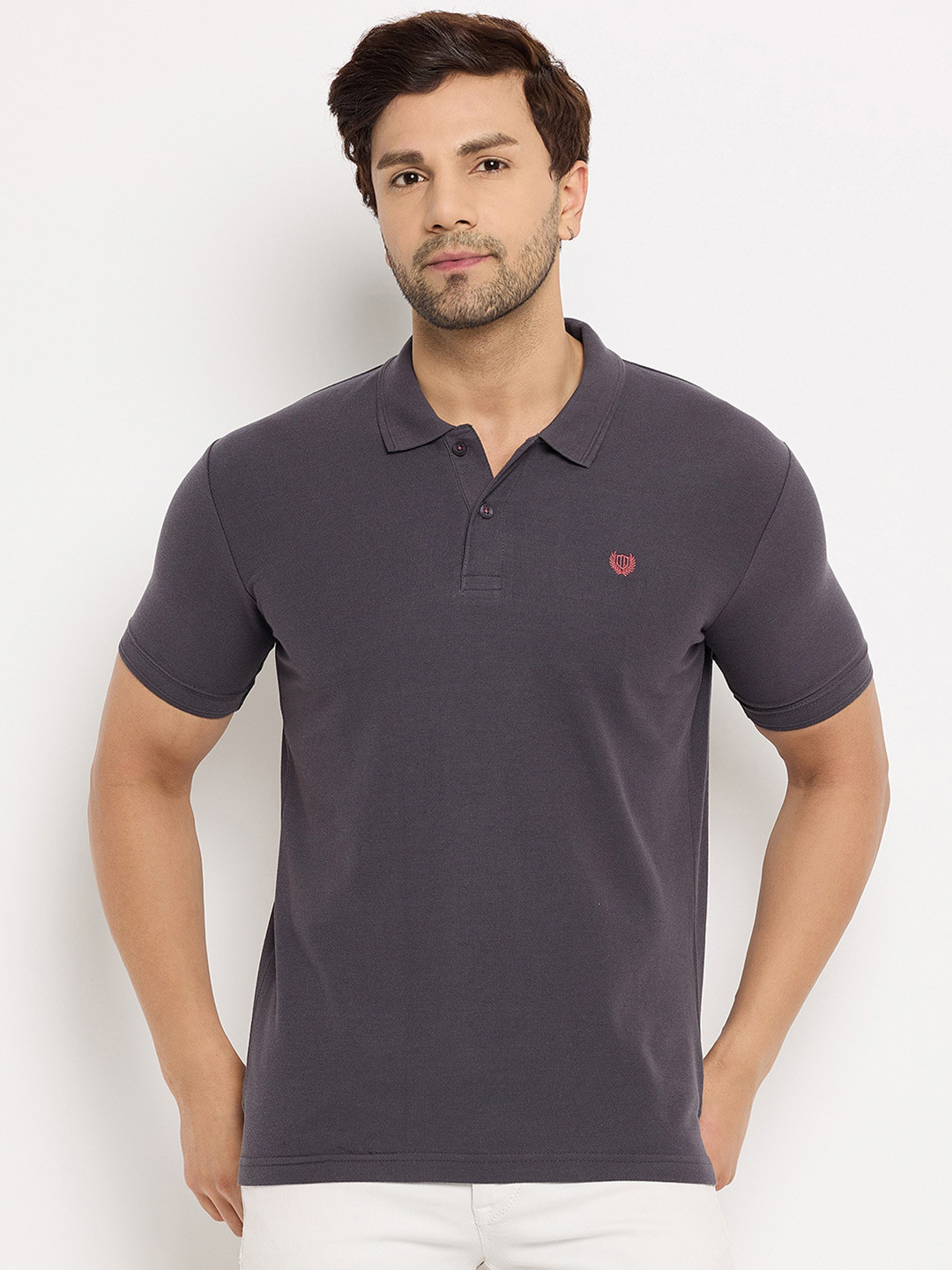 Buy Duke Polo Collar Short Sleeves Cotton Slim Fit T Shirt - Tshirts ...