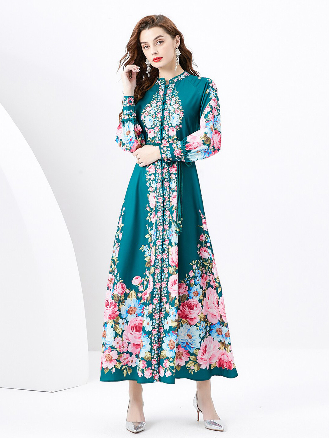 Buy JC Collection Floral Printed Fit & Flare Midi Dress - Dresses for ...