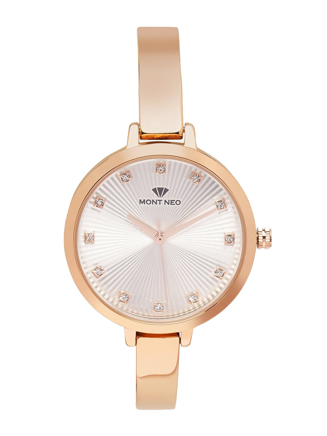 Buy MONT NEO Women Dial & Stainless Steel Bracelet Style Straps ...